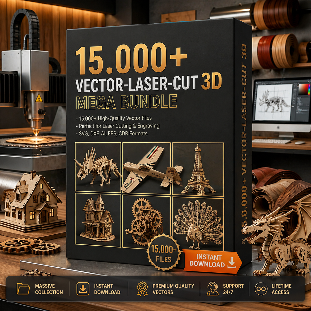 1,000,000+ Laser Cut Files Bundle SVG DXF AI EPS – Craft Files